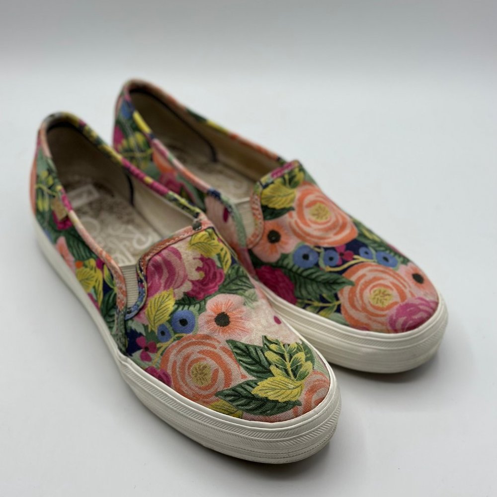 Keds X Rifle Paper Co. Floral Double Decker Slip-On S… - Gem